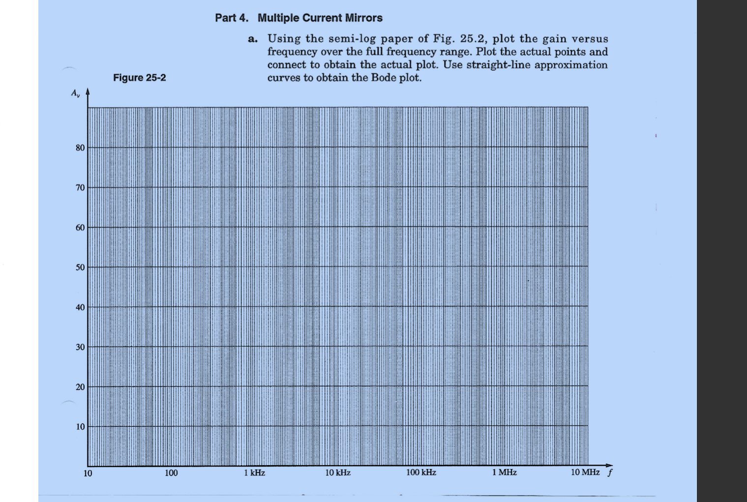 4. Multiple Current Mirrors a. Using the semi-log | Chegg.com