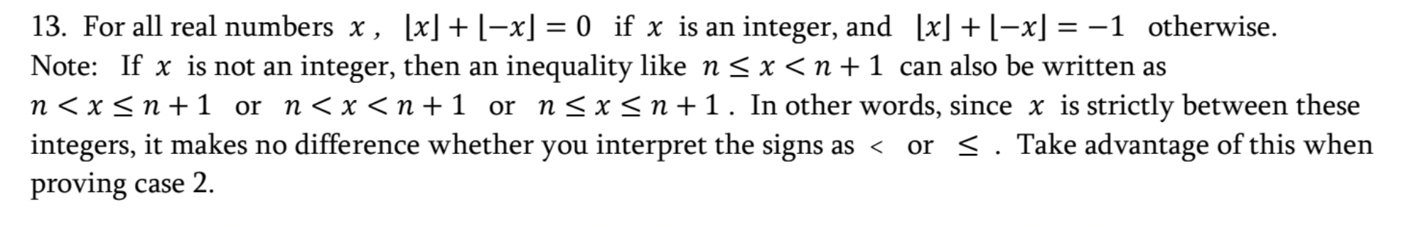 Solved For all real numbers x,|??x??|+|??-x??|=0 ﻿if x ﻿is | Chegg.com