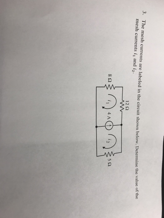 Solved The mesh currents are labeled in the circuit shown | Chegg.com
