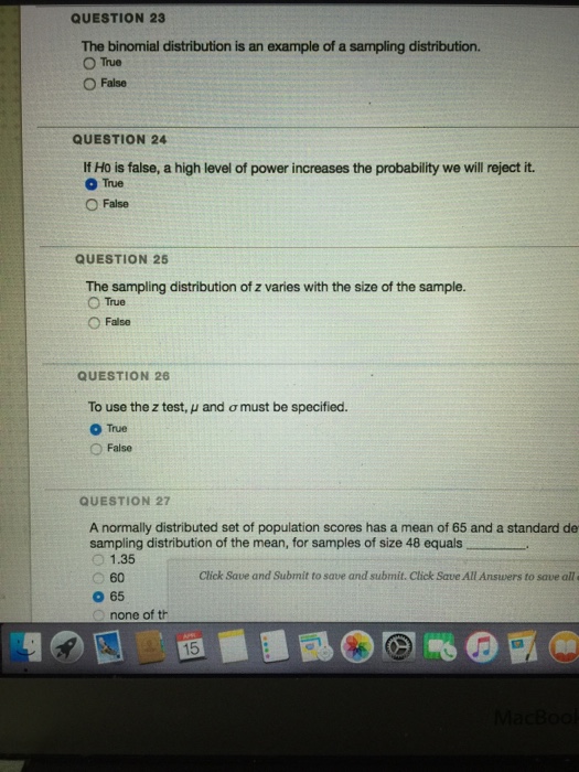 Solved QUESTION 23 The binomial distribution is an example | Chegg.com