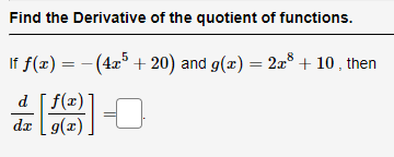 Solved Find the Derivative of the product of functions. If | Chegg.com