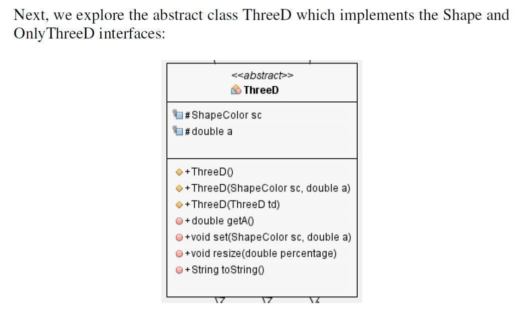 Solved Java Question: Java Shape program with 2 abstract | Chegg.com