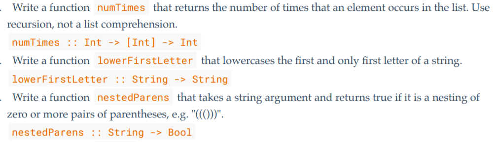 - Write a function numTimes that returns the number | Chegg.com
