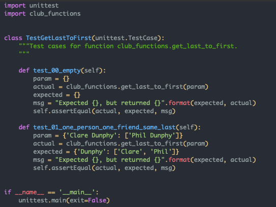 Required Testing (unittest) Write (and submit) | Chegg.com