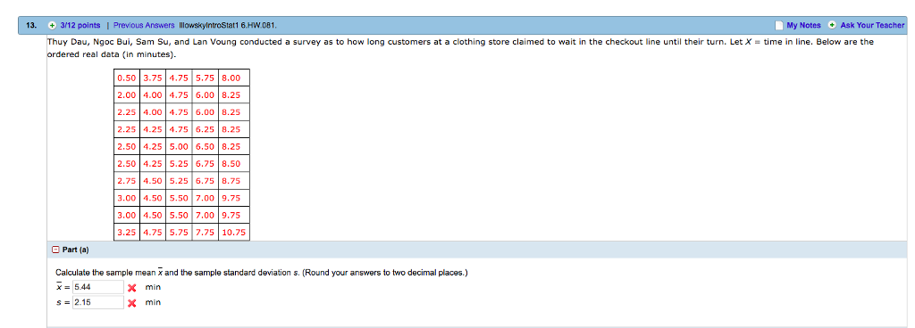 Solved 13. 312 points I Previous Answers | Chegg.com