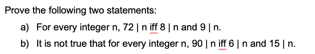 Solved Prove the following two statements: a) For every | Chegg.com