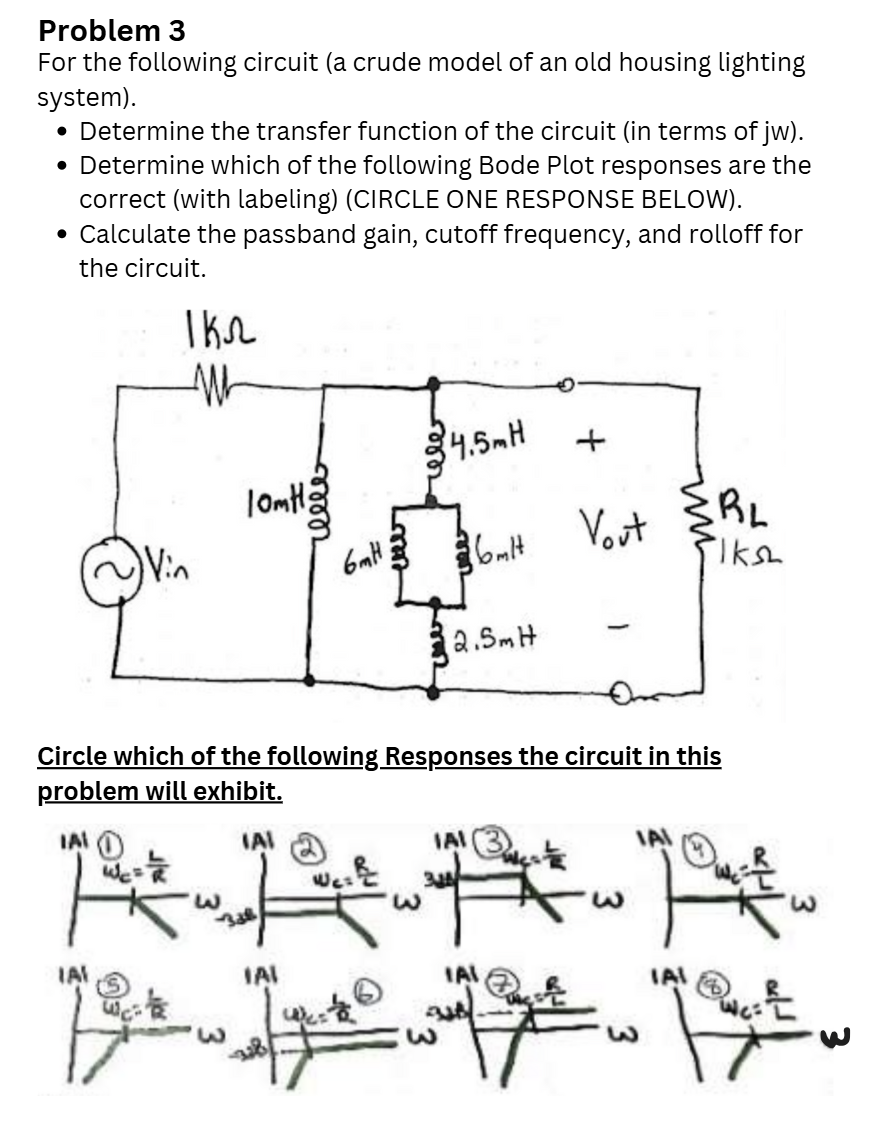 Solved DO NOT USE CHATGPT OR AIProblem 3For the following | Chegg.com