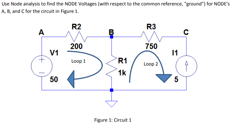 Solved Use Node analysis to find the NODE Voltages (with | Chegg.com