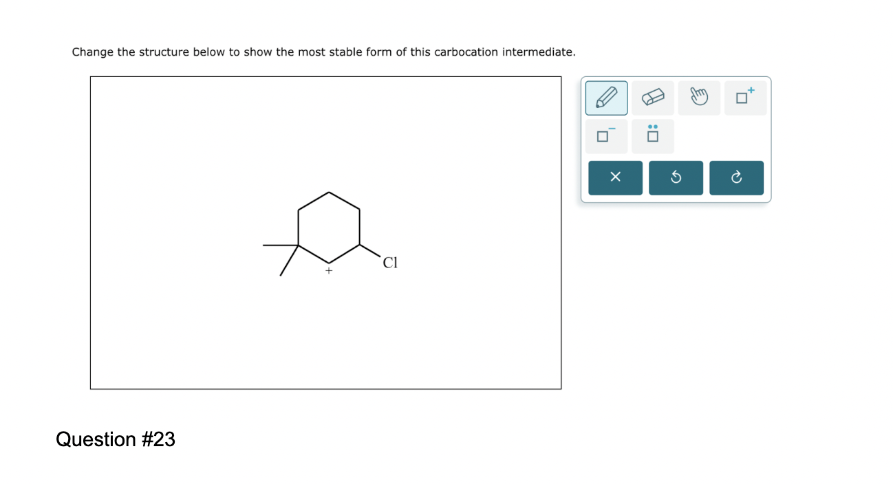 Solved Question #23: Change the structure below to show the | Chegg.com