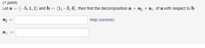 Solved Let a= −5,1,1 and b= 1,−3,4 , then find the | Chegg.com