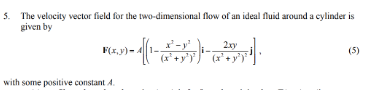 Solved 5. The velocity vector field for the two-dimensional | Chegg.com