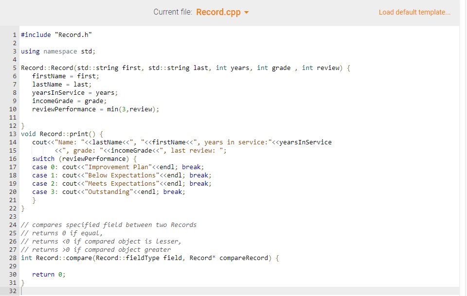 Solved C++ (if you copy and paste the same answer already | Chegg.com