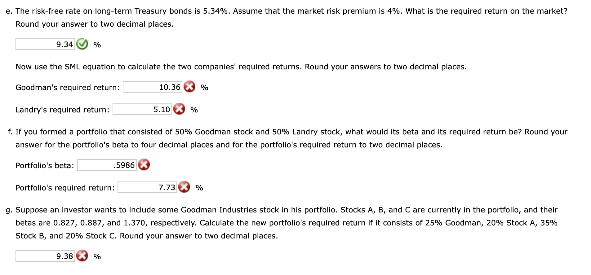 b. Calculate the standard deviations of the returns | Chegg.com