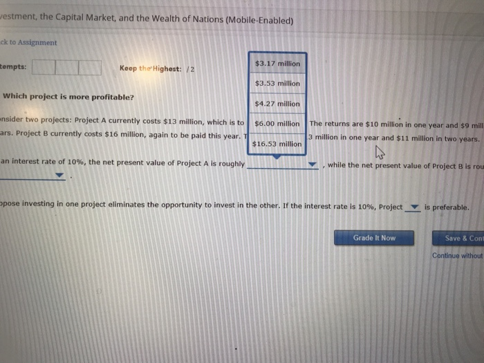Solved c Back to Assignment Attempts 7. Which project is | Chegg.com