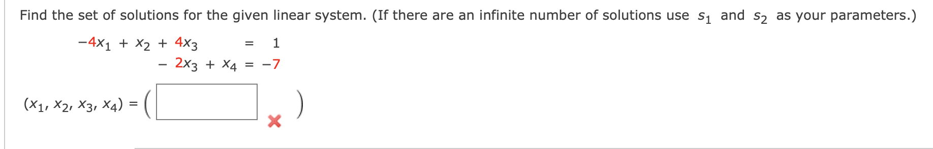 Solved Find The Set Of Solutions For The Given Linear