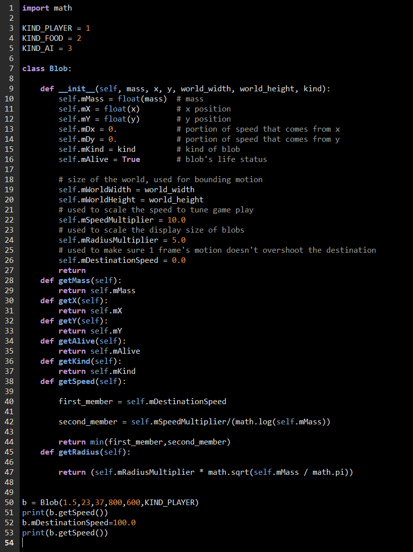Solved Exercise: Blob Not Equal Description For this | Chegg.com