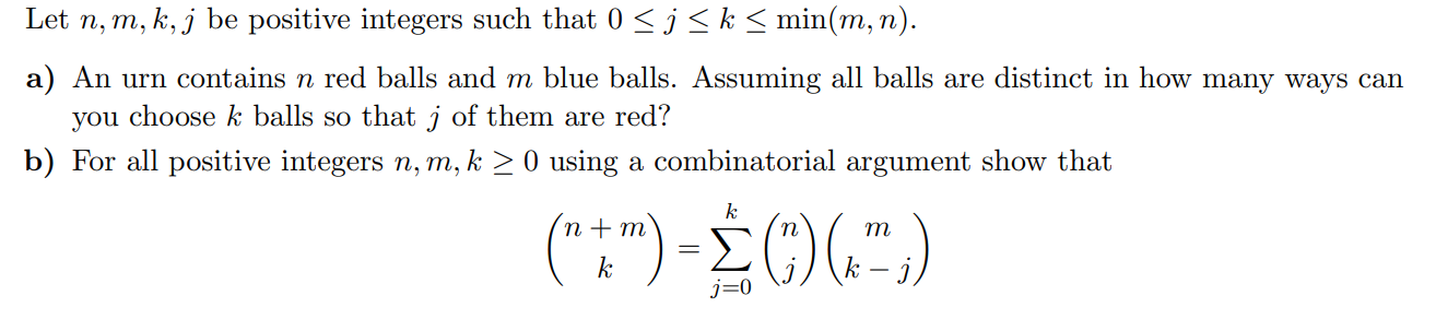 Solved Let n,m,k,j be positive integers such that 0 0 using | Chegg.com