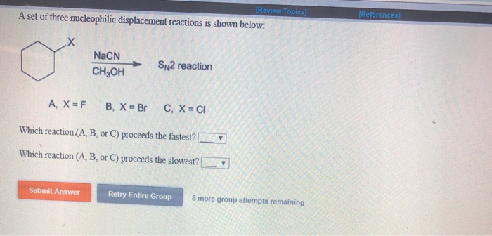 Solved Review Topics) [References] The two reactants shown | Chegg.com