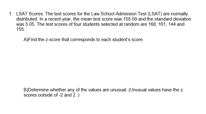 Solved 1. Find the area under the normal curve a. To the | Chegg.com