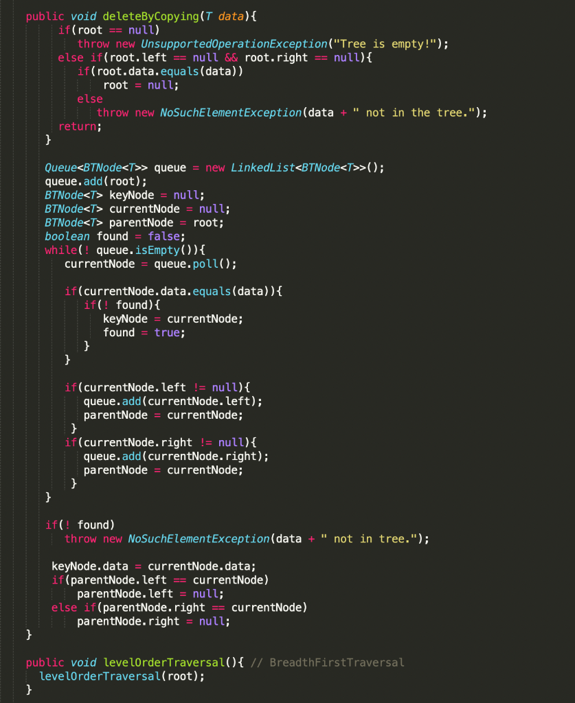 Please use java programming language and follow the | Chegg.com