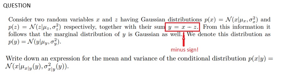 Solved Consider Two Random Variables X And Z Having Gaussian