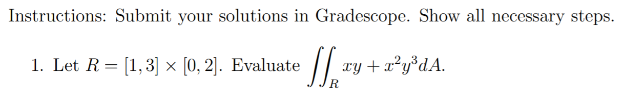 Solved Instructions: Submit your solutions in Gradescope. | Chegg.com