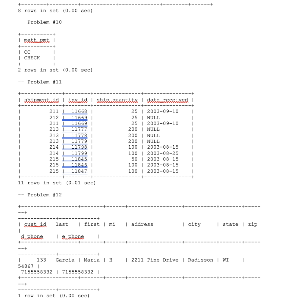 Solved . . Write a single SQL statement to produce each of | Chegg.com