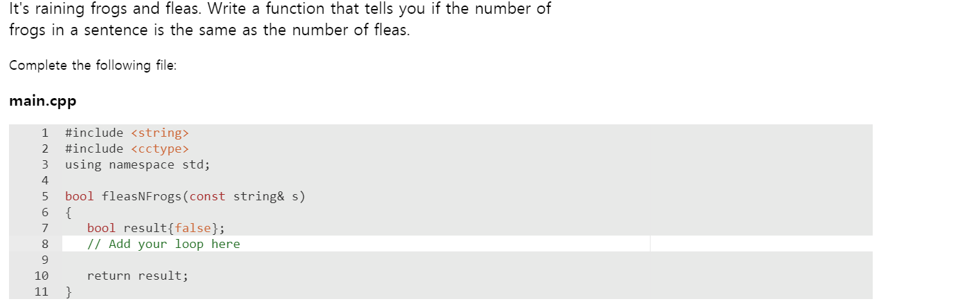 Solved It's raining frogs and fleas. Write a function that | Chegg.com