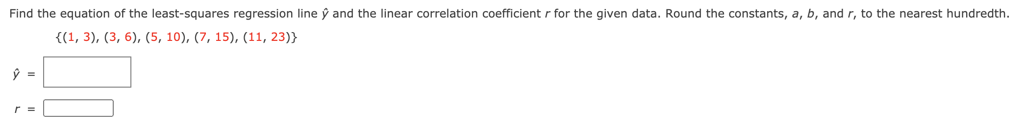 Solved Find the equation of the least-squares | Chegg.com