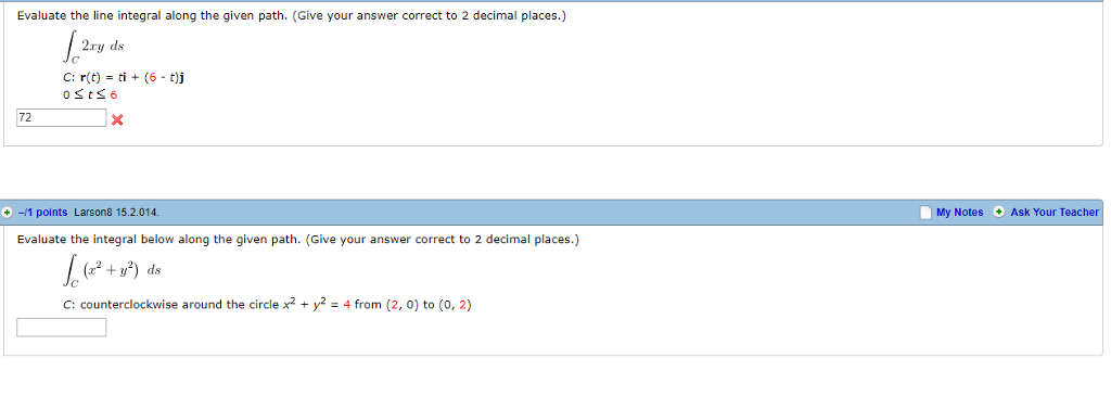 Solved Evaluate the line integral along the given path. | Chegg.com