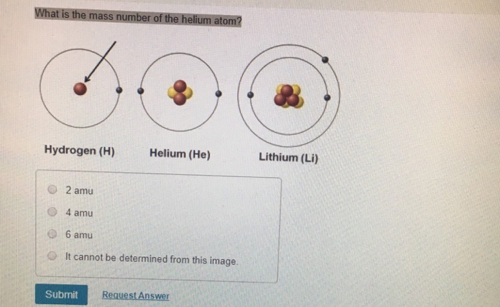 Solved What is the mass number of the helium atom? 02 | Chegg.com