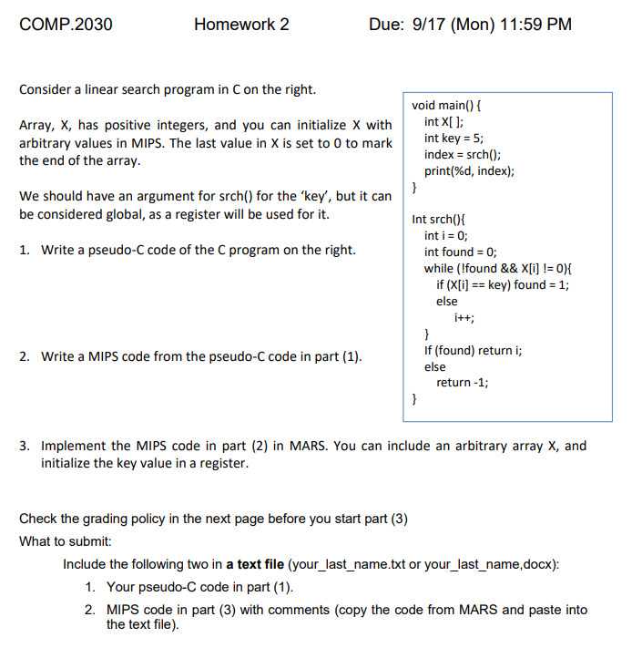 Solved i just need the MIPS code in mars, please write very | Chegg.com Solved i just need the MIPS code in mars, please write very | Chegg.com
