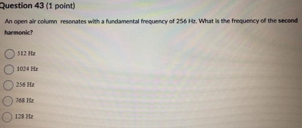 Solved An open air column resonates with a fundamental | Chegg.com
