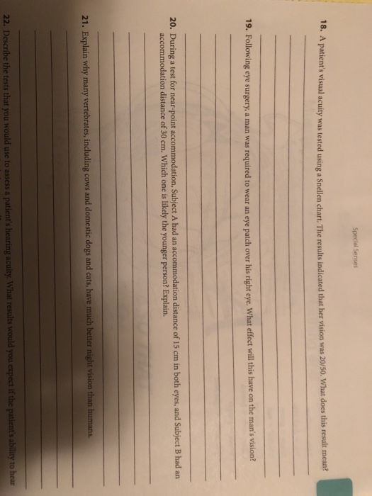 Solved 18 A Patient s Visual Acuity Was Tested Using A Chegg Solved 18 A Patient s Visual Acuity Was Tested Using A Chegg
