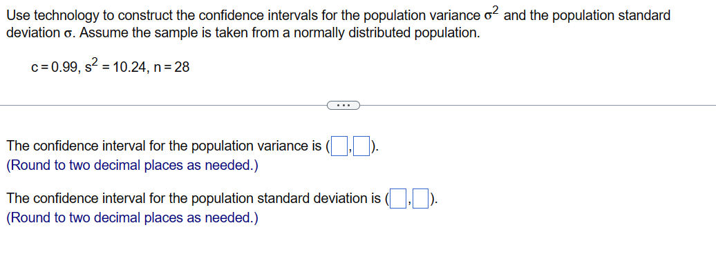 Solved Use technology to construct the confidence intervals | Chegg.com