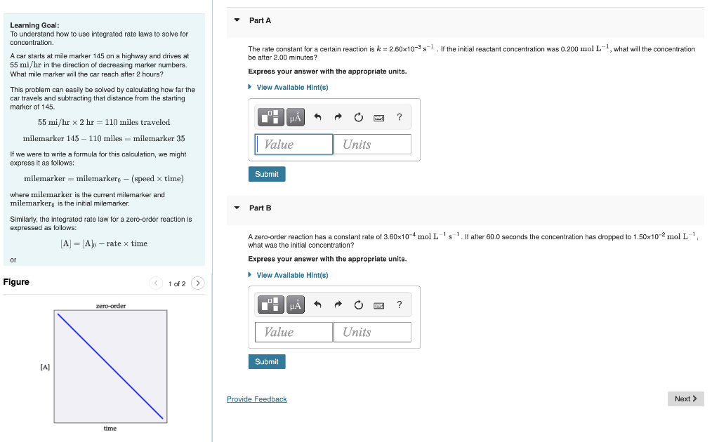 Solved Part A The rate constant for a certain reaction is k | Chegg.com