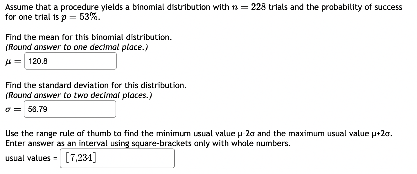 Solved Assume that a procedure yields a binomial | Chegg.com