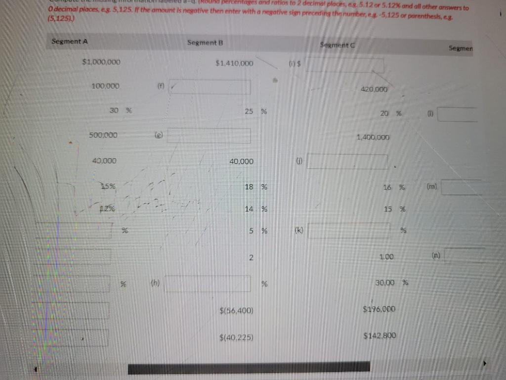 Solved Current Attempt in Progress Compute the missing | Chegg.com