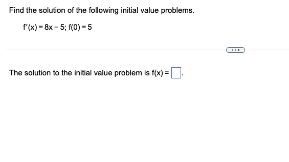 Solved Find the solution of the following initial value | Chegg.com