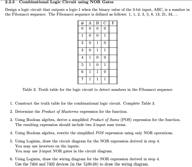 Truth Table For Nor Gate With 4 Inputs | Brokeasshome.com