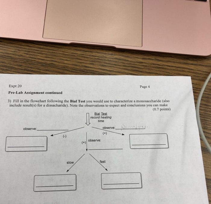 Expt 20 Pre-Lab Assignment continued 3) Fill in the | Chegg.com