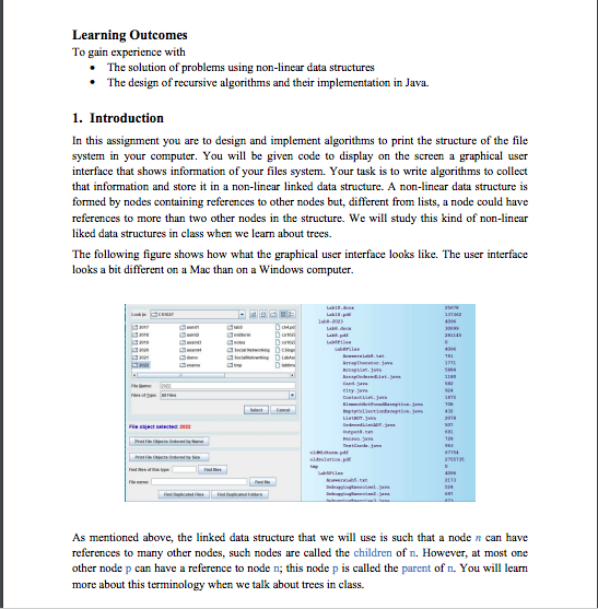 Solved Learning Outcomes To gain experience with - The | Chegg.com
