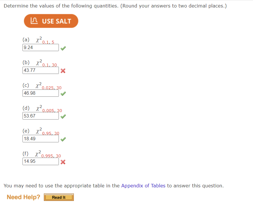 Solved Determine the values of the following quantities. | Chegg.com