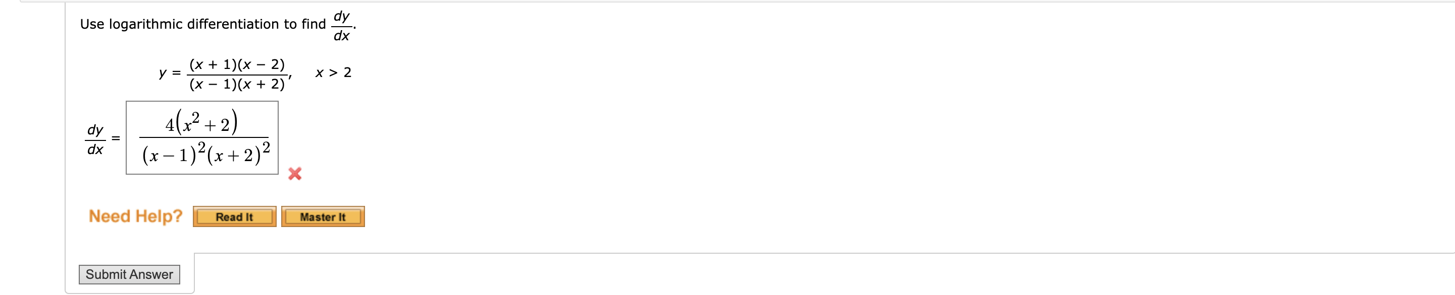 Solved Use logarithmic differentiation to find dxdy. | Chegg.com