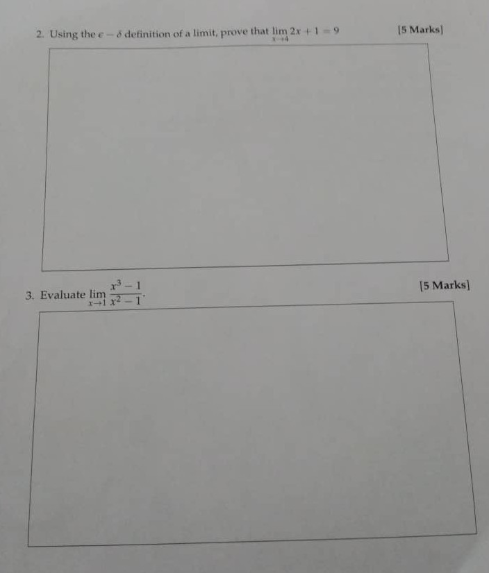 Solved 2. Using the e-8 definition of a limit, prove that | Chegg.com