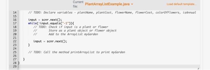 Solved 11.11 LAB: Plant information (ArrayList) Given a base | Chegg.com Solved 11.11 LAB: Plant information (ArrayList) Given a base | Chegg.com