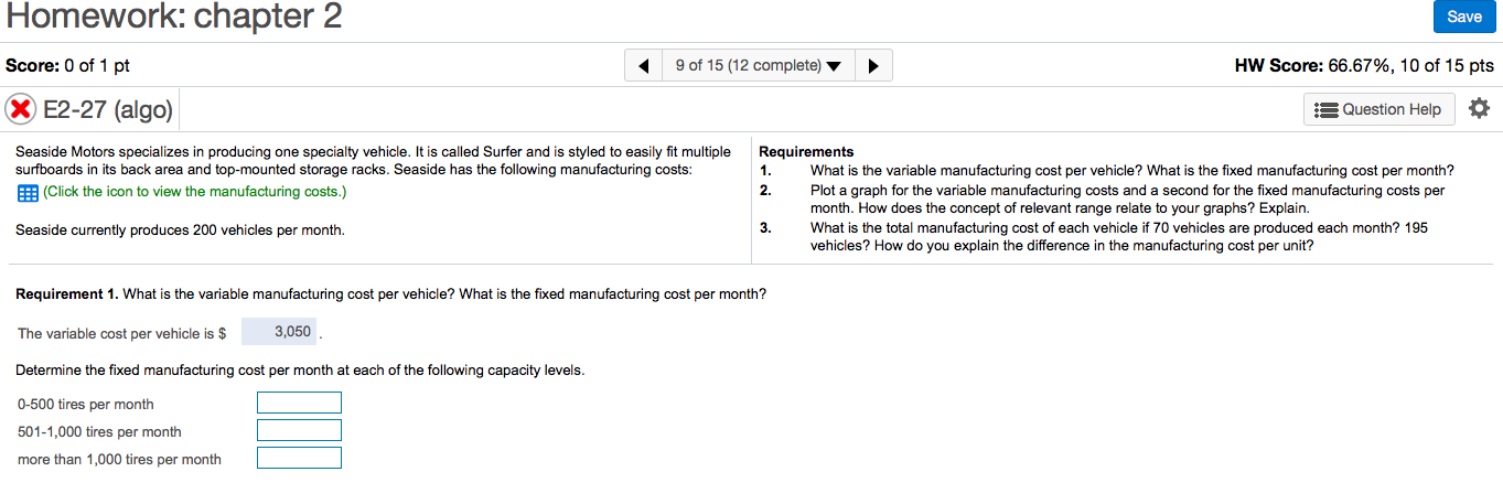 Solved Homework Chapter 2 Save Score 0 Of 1 Pt 9 Of 15 12
