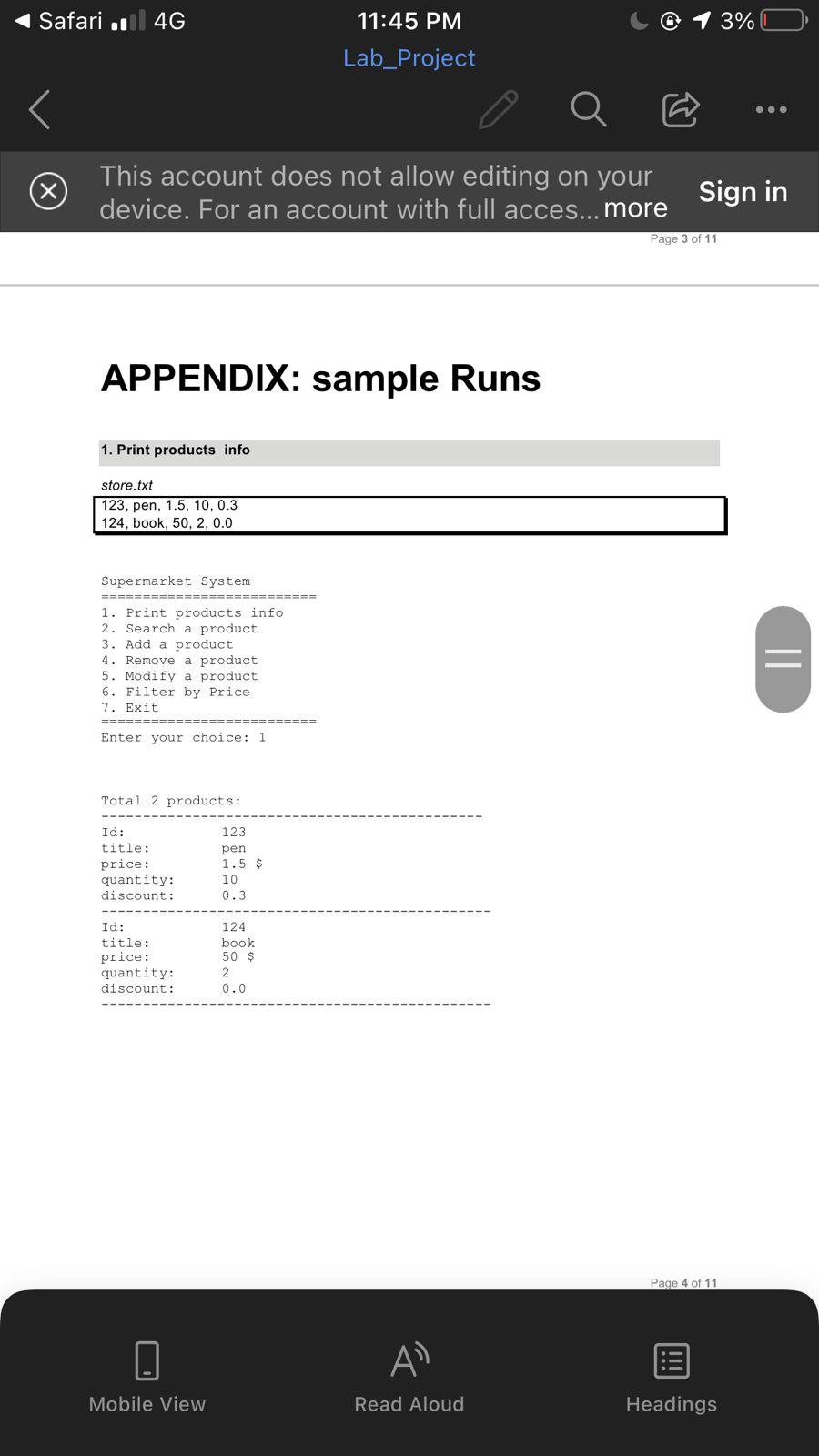 Solved ICS 104 - Lab Project Supermarket System A. | Chegg.com