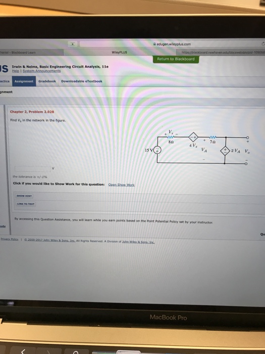 Solved Irwin & Nelms, Basic Engineering Circuit Analysis, | Chegg.com
