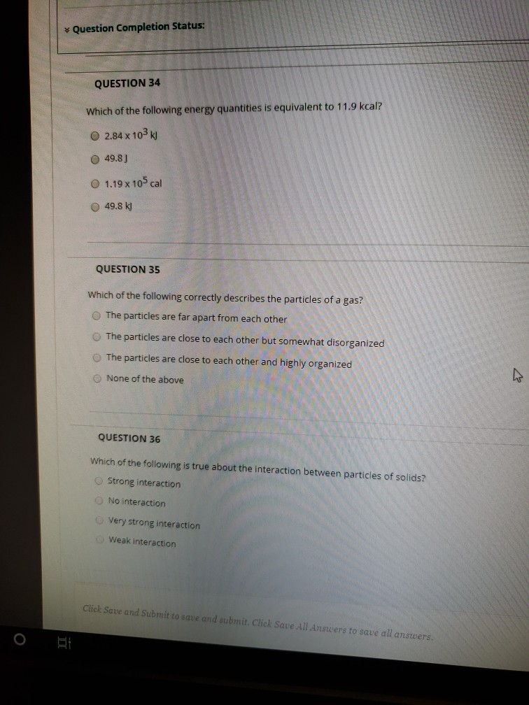Solved Question Completion Status: QUESTION 34 Which of the | Chegg.com